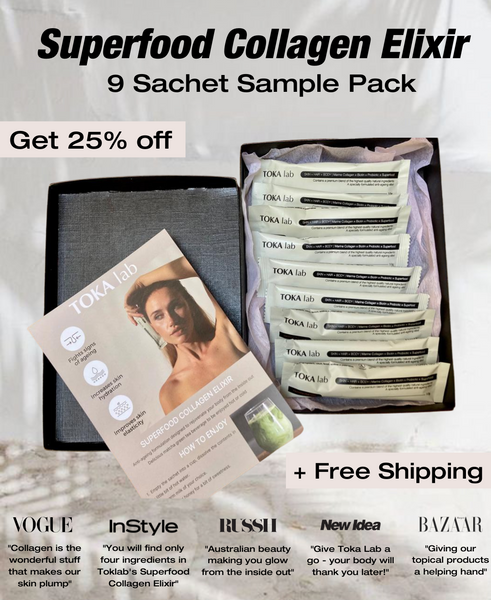 NEW - Superfood Collagen Elixir Sample Pack (10 Sachets) | TOKA lab